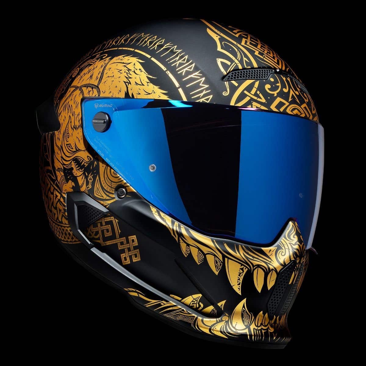 AT3.0 Visor | Blue Iridescent Helmet Visor | Full Face Helmet Visor ...
