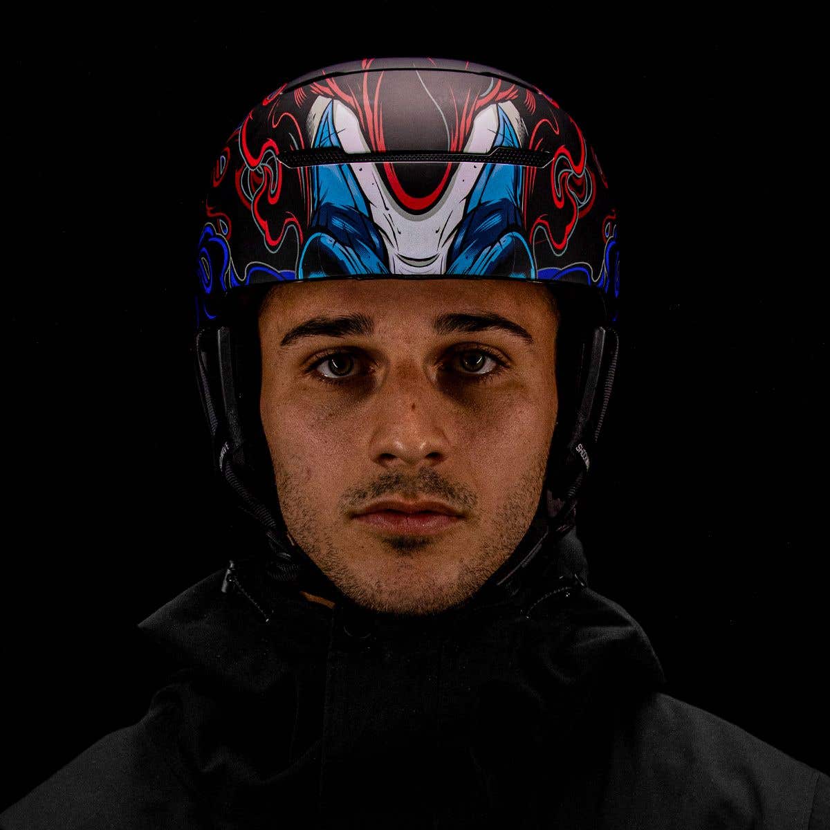 LITE Jester | Black/Blue Ski & Snowboard Helmet | Ruroc (US)