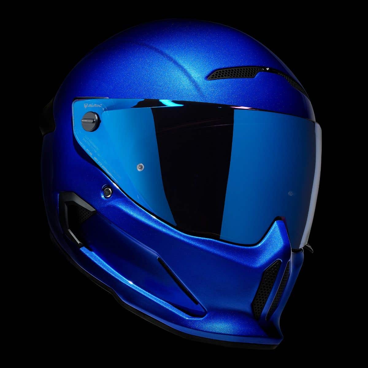 AT3.0 Visor | Blue Iridescent Helmet Visor | Full Face Helmet Visor ...