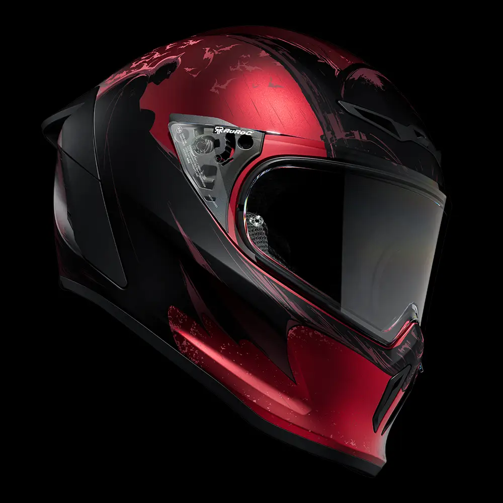 EOX Batman | Full Face Bluetooth Motorcycle Helmets | Ruroc (US)