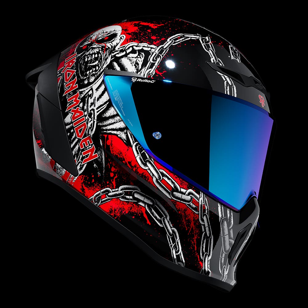 EOX Iron Maiden - Piece of Mind | Full Face Bluetooth Motorcycle ...