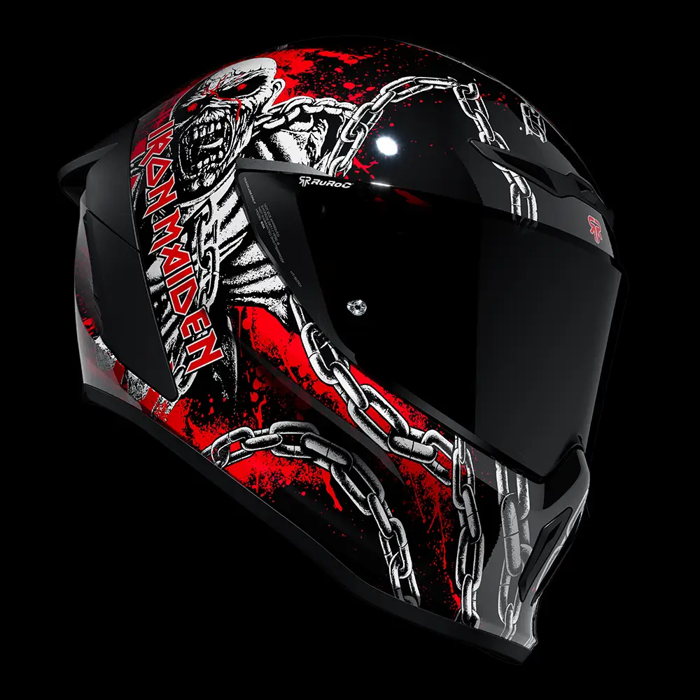 EOX Iron Maiden - Piece of Mind | Full Face Bluetooth Motorcycle Helmets | Ruroc (US)